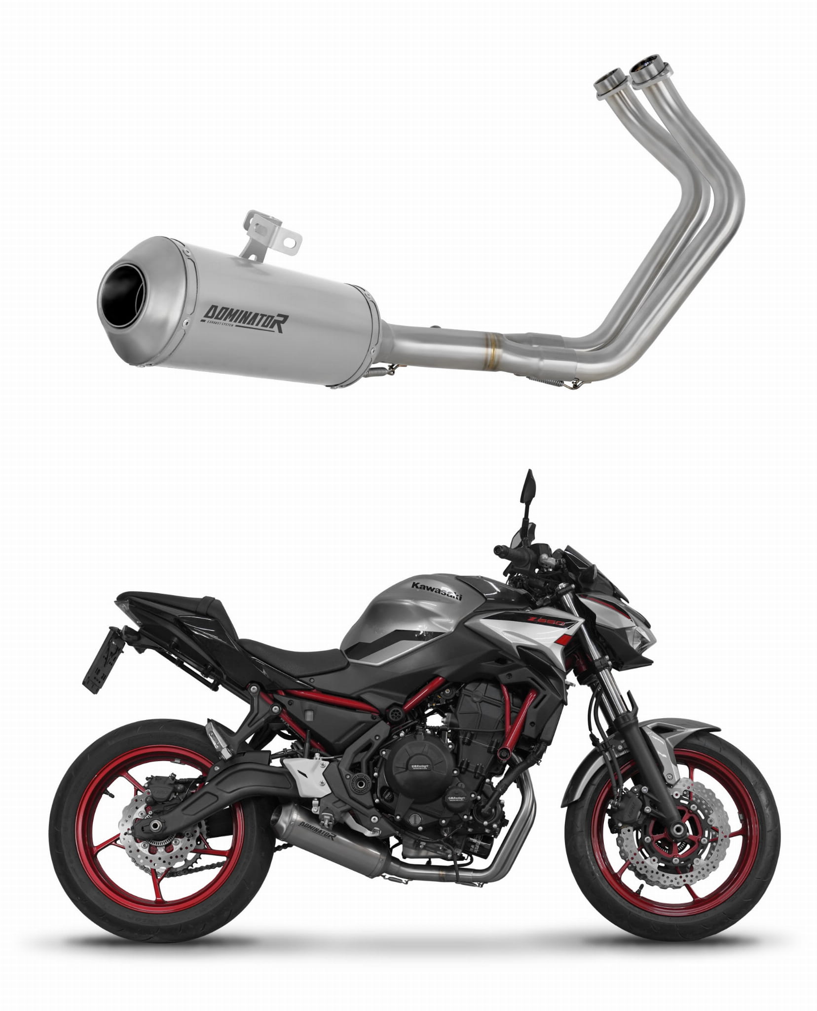 Kawasaki Z650 2023 - 2025 Ligne complète d'échappement Collecteur ...