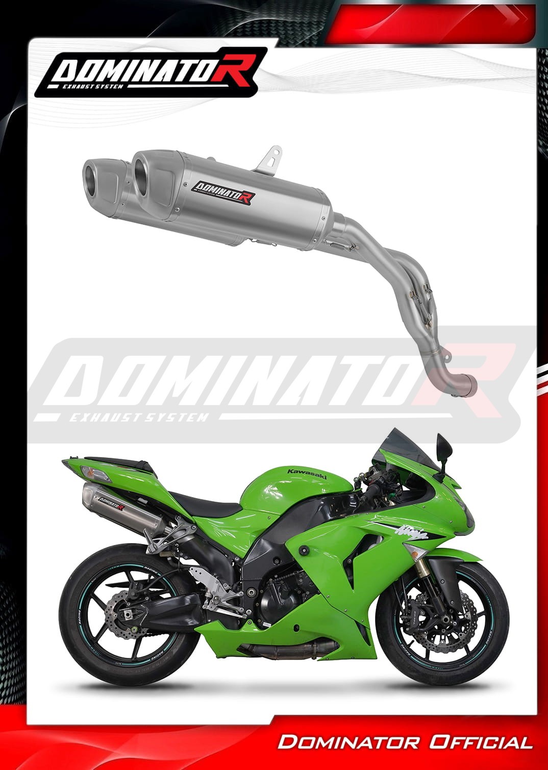 Kawasaki ZX10R 2006 - 2007 Pot d'échappement Silencieux S6 + dB killer ...
